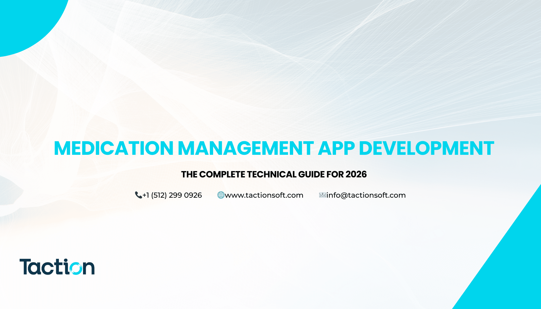 Medication Management App Development Guide | Taction software